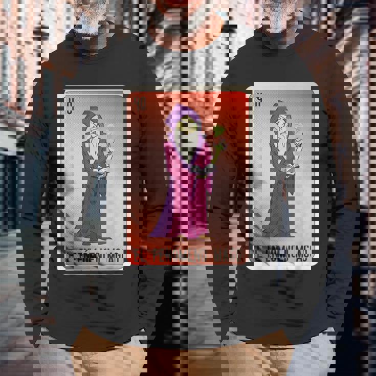 El Fenómeno Mago Mexican Slang Chicano Bingo Cards Long Sleeve T-Shirt ...