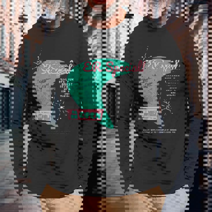 Emergency Room Parody Medical Joke For Er Physicians Nurses Long Sleeve ...