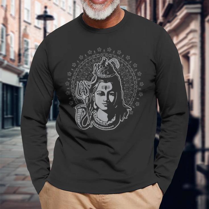 Lord Shiva Hindu God Mahadeva Trident Hinduism Devo Long Sleeve T-Shirt ...