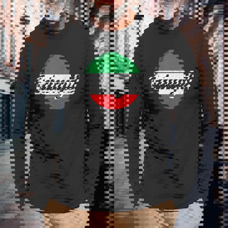 Proud Italian Meat Gabagool Capicola Food Italy Pride Flag Long Sleeve ...