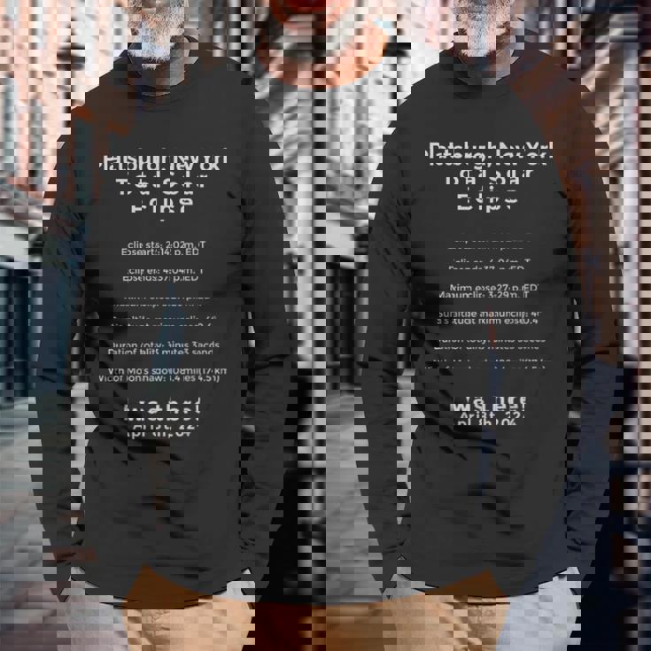 Total Solar Eclipse Plattsburgh Ny New York 2024 Facts Merch Long ...