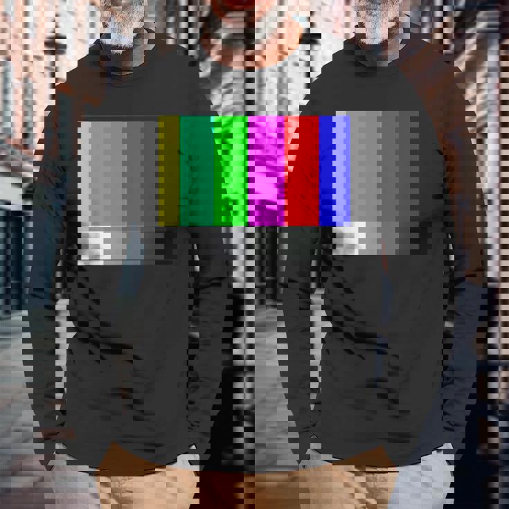 Tv Offline Color Bars Test Pattern Technical Difficulties Long Sleeve T ...