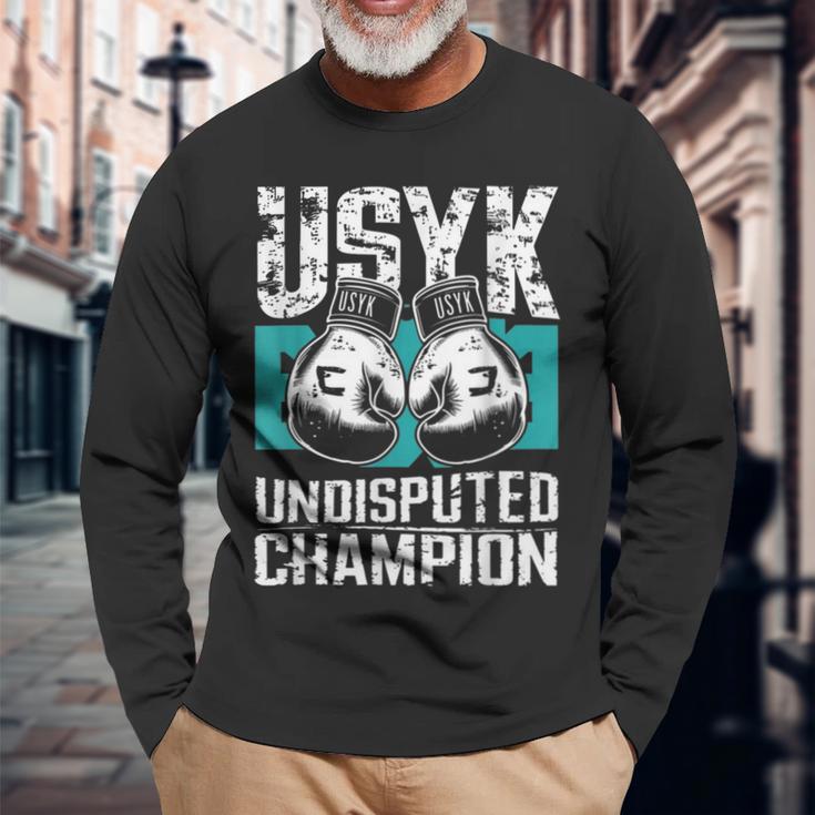 Undisputed World Champion My Hero Usyk Long Sleeve T-Shirt | Mazezy AU