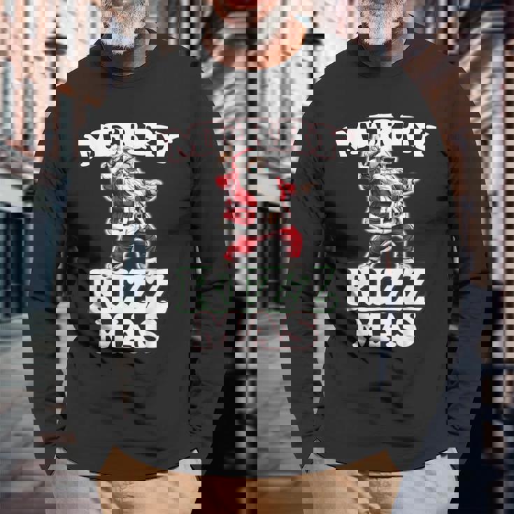 W Rizz Santa Merry Rizzmas Long Sleeve T-Shirt | Mazezy