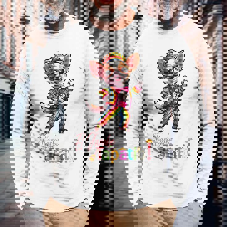 Jarabe Tapation Mexican Cinco De Mayo Chiwawa Long Sleeve T-Shirt ...