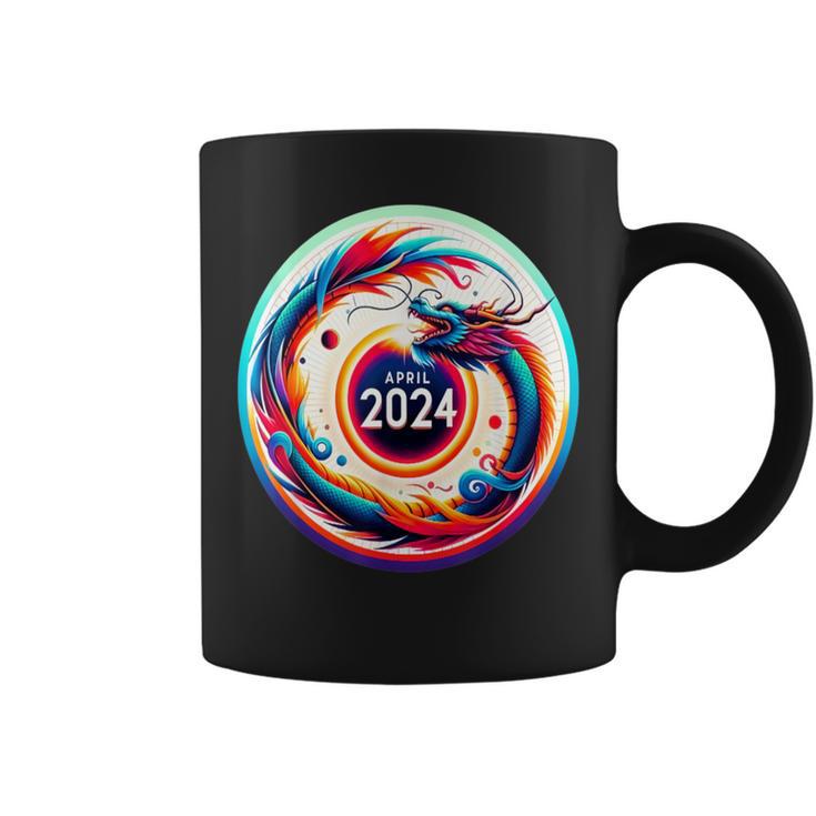 2024 Solar Eclipse In The Year Of The Dragon Coffee Mug | Mazezy