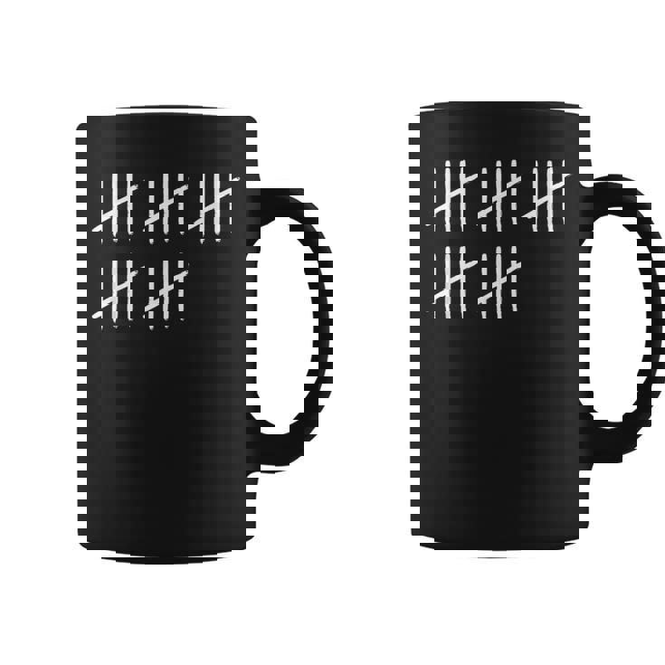 25 Years Old Tally Marks 25Th Birthday Coffee Mug - Monsterry