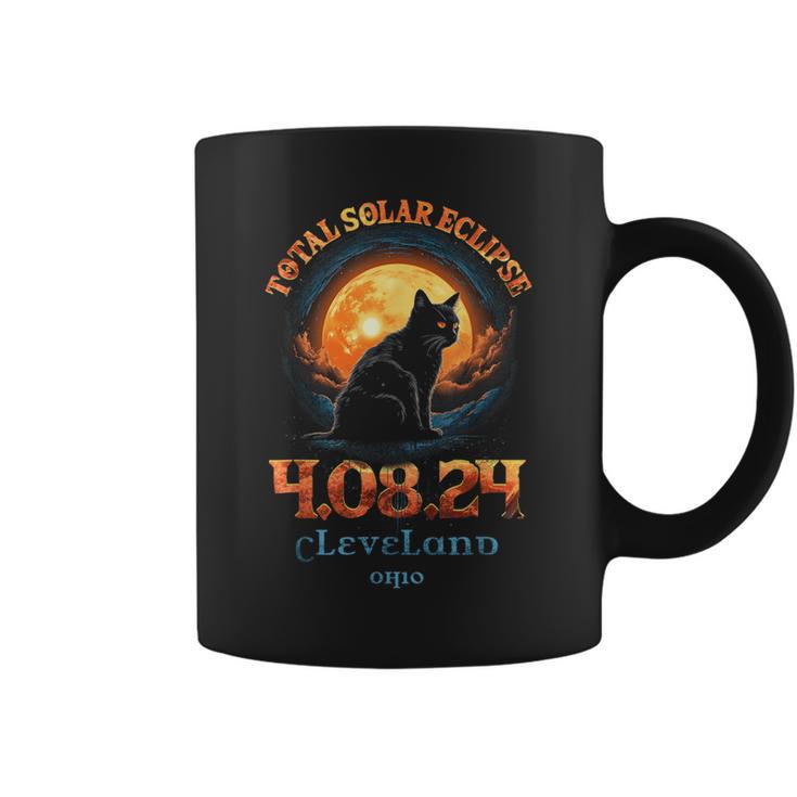 40824 Total Solar Eclipse 2024 Cleveland Ohio Coffee Mug | Mazezy