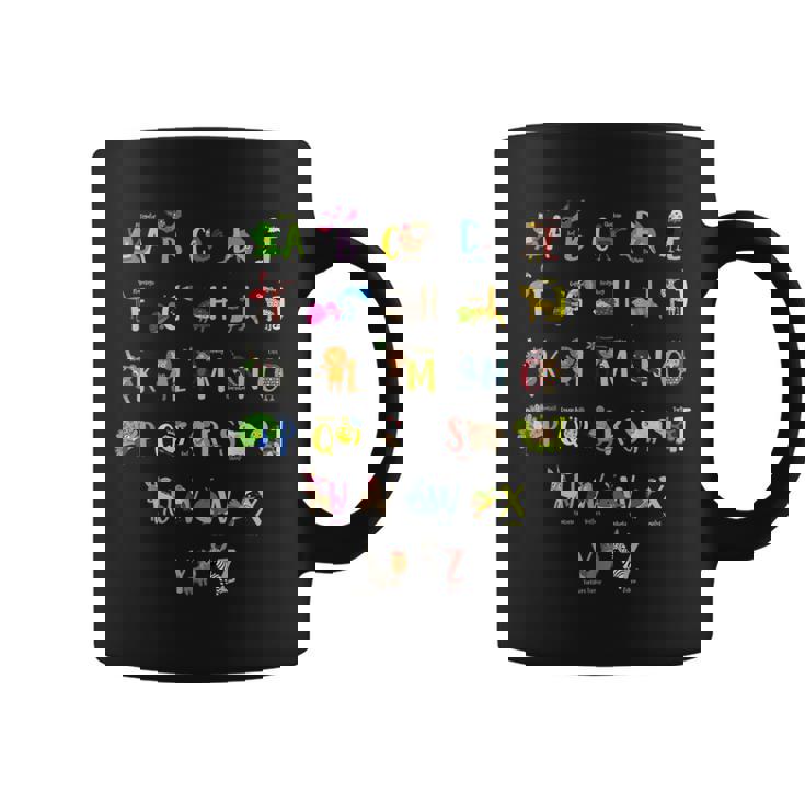 Abc Animals Identification A-Z Types Of Zoo Animals Alphabet Coffee Mug ...