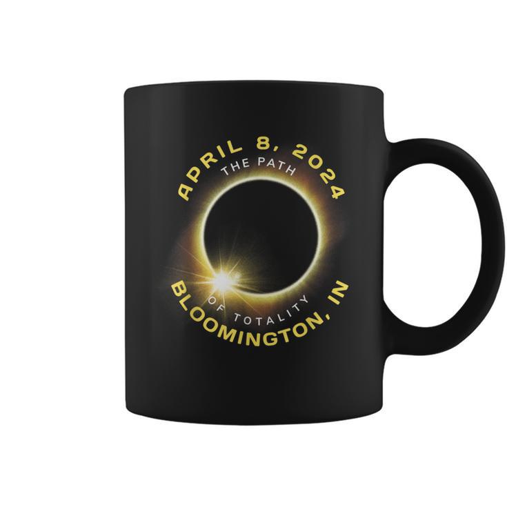 Bloomington Indiana Solar Eclipse Totality April 8 2024 Coffee Mug | Mazezy