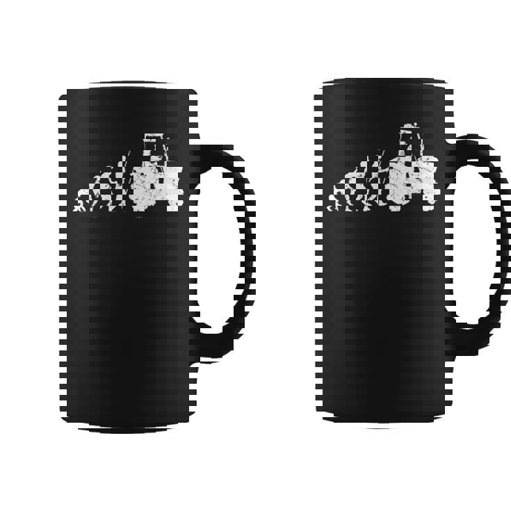 Campesino Campesina Tractor Evolución Del Agricultor Taza de café ...