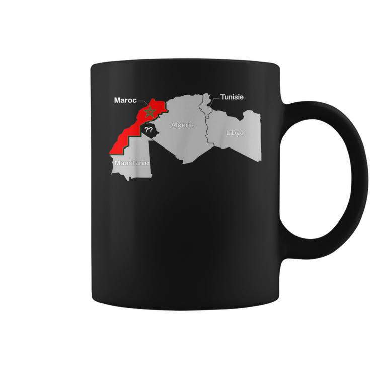 Carte Du Maroc Maillot Avec Drapeau Marocain Maghreb Tasse | Cadeauxyz