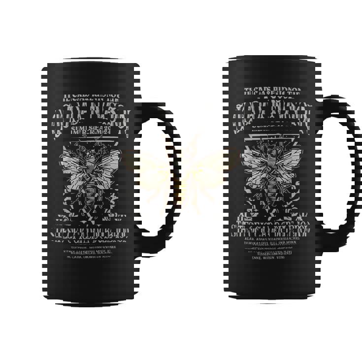 The Cicadas Reunion Tour Cicadas Invasion Summer Scream 2024 Coffee Mug ...