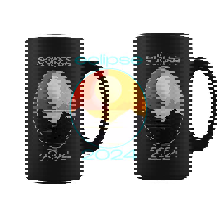 Eclipse 2024 Annular Solar Atomic Age Eclipse Coffee Mug - Monsterry