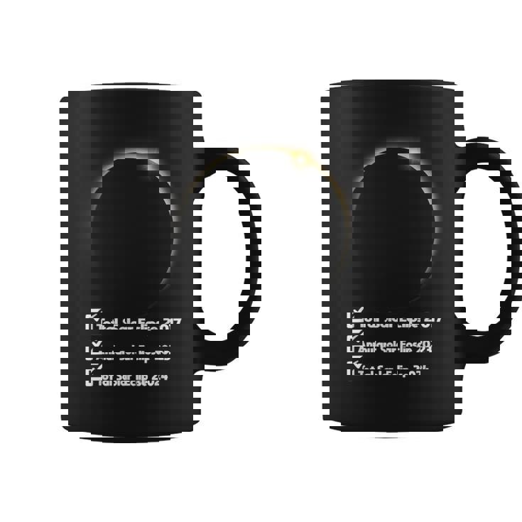 Eclipse Checklist Total Solar Eclipse 2024 Annular Eclipse Coffee Mug ...