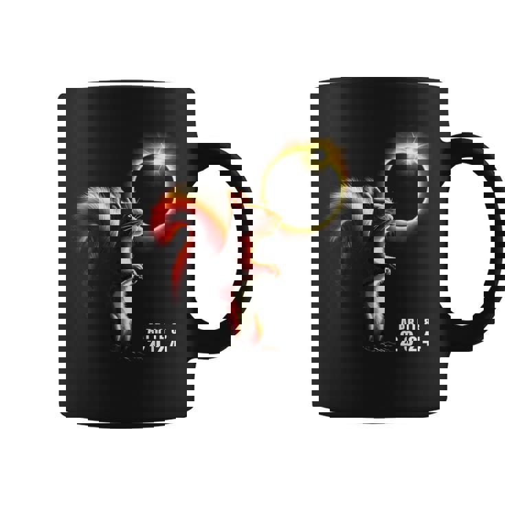 Eclipse Squirrel Watching Total Solar Eclipse April 8 2024 Coffee Mug ...