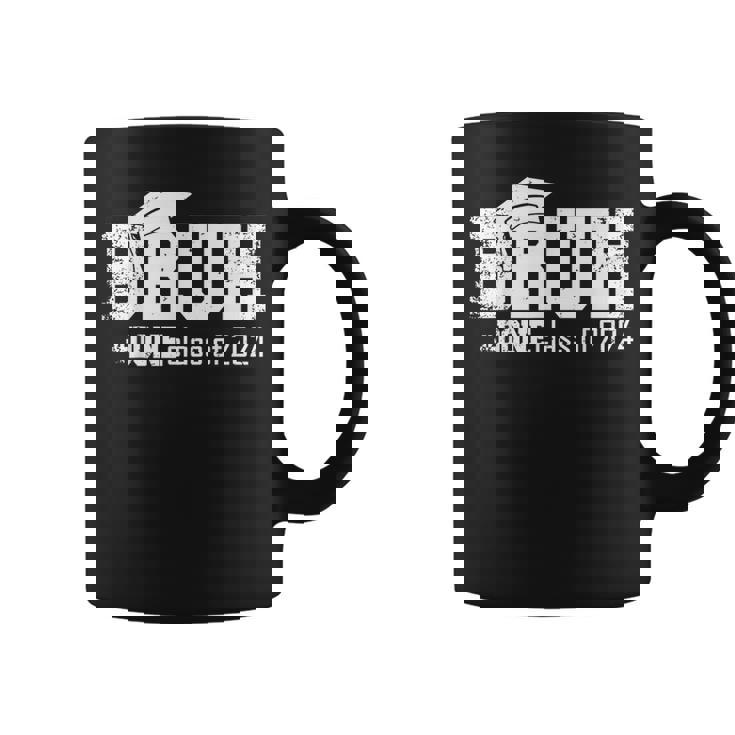 Bruh Meme Slang Done Class Of 2024 Senior Graduation Coffee Mug | Mazezy