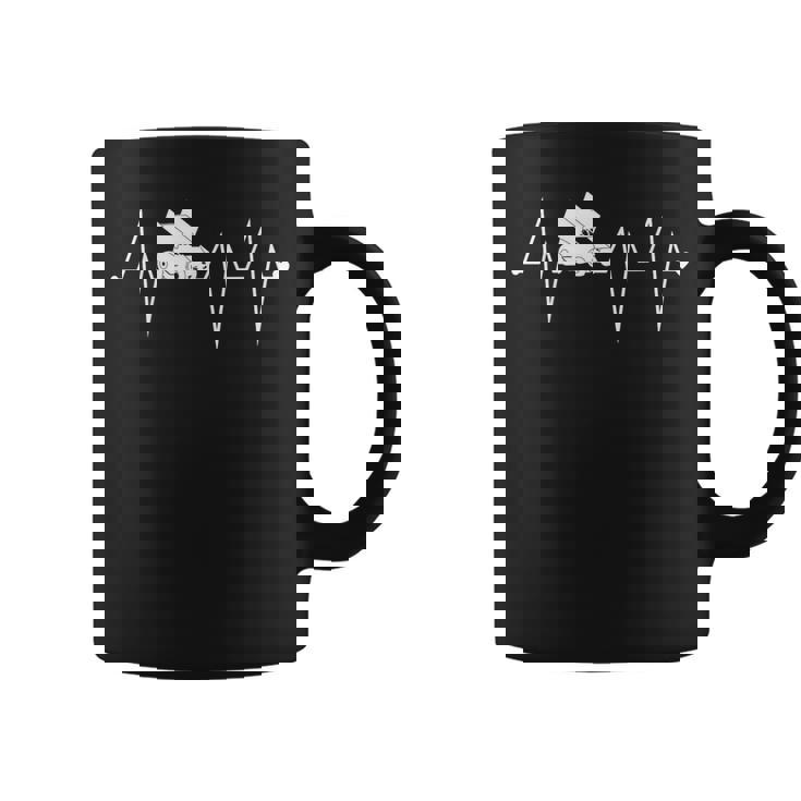 Sprint Car Racing Racer Heartbeat Heart Pulse Rate Ekg Coffee Mug ...