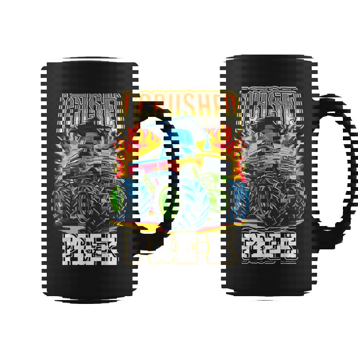 Graduation Pre-K Monster Truck Boys I Crushed Preschool Grad Coffee Mug ...
