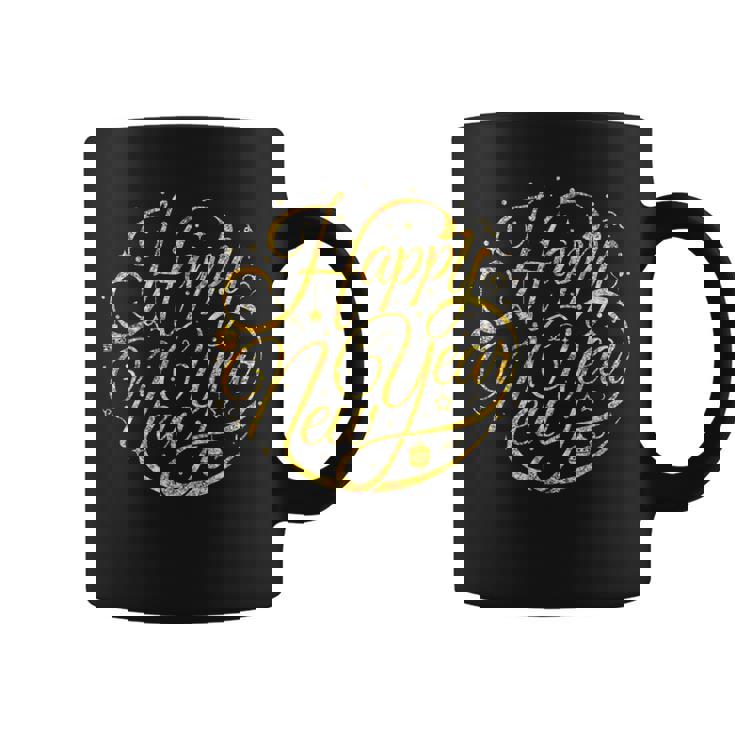 Happy New Year New Years Eve Countdown Confetti Coffee Mug | Mazezy