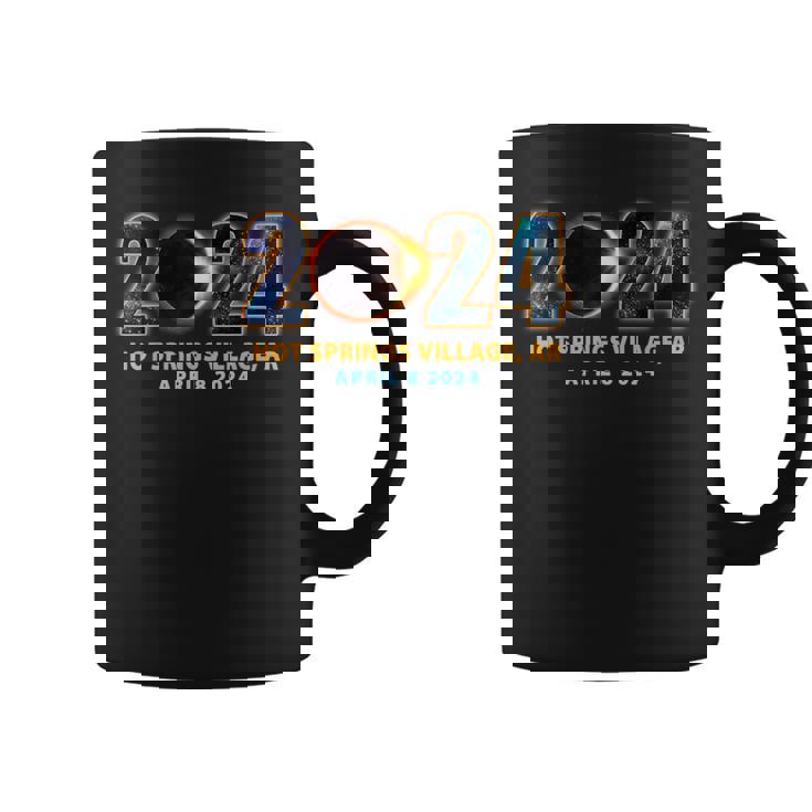 Hot Springs Village Arkansas Total Solar Eclipse 2024 Coffee Mug | Mazezy