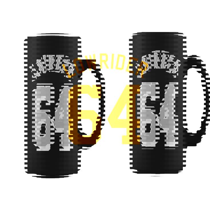 Lowrider 64 Jersey Back Classic Low Rider Chicano Coffee Mug - Seseable