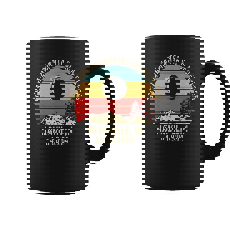 Nashville In Indiana Total Solar Eclipse 2024 Coffee Mug | Mazezy