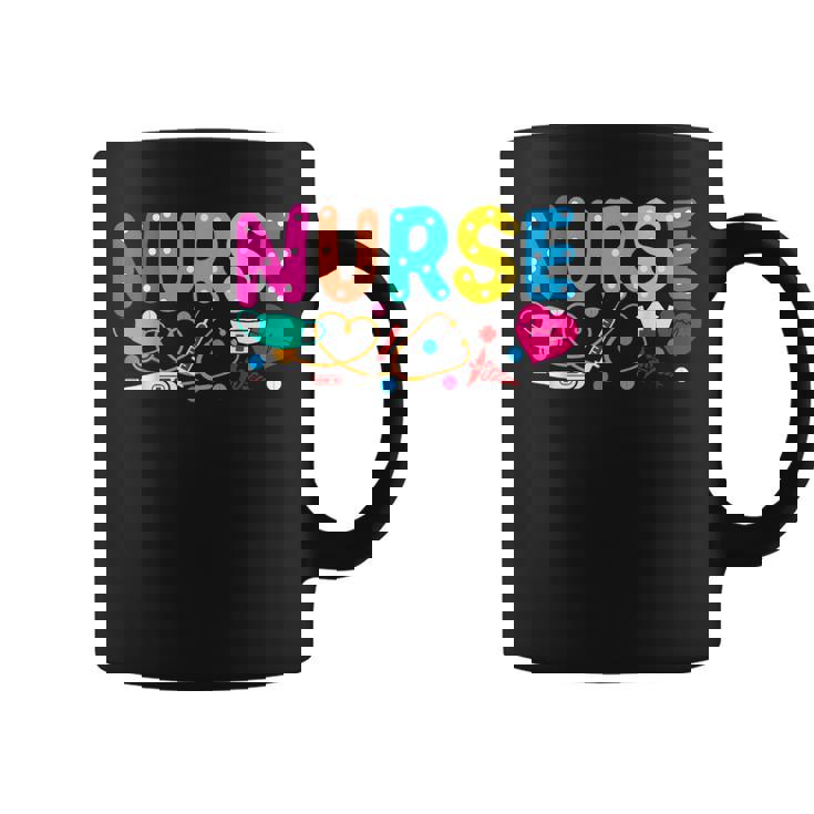 Nurse's Day Nurse Life Happy National Nurses Week 2024 Women Coffee Mug ...