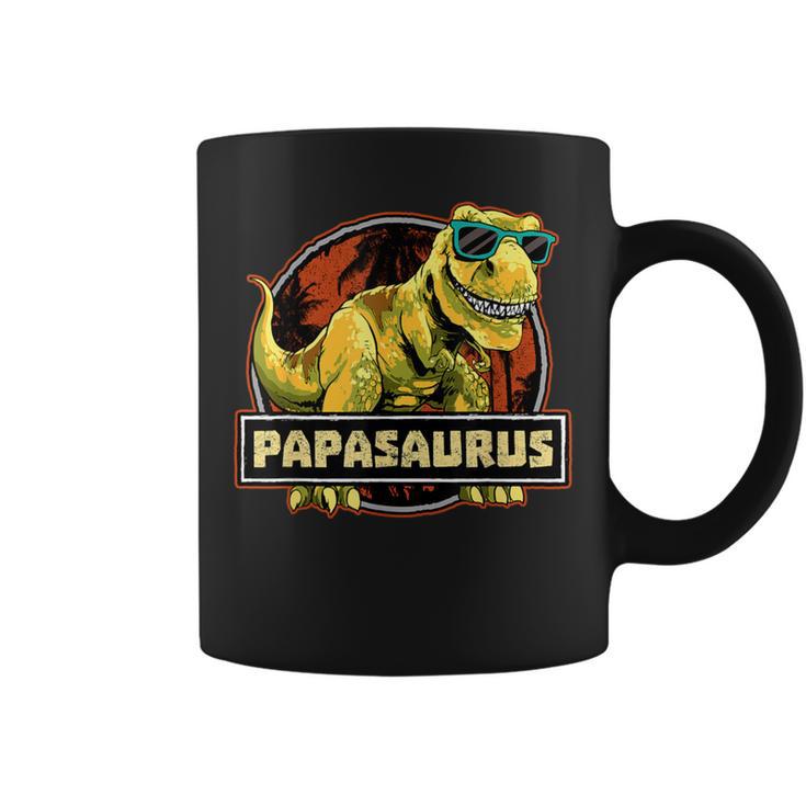 Papasaurus Dad T-Rex De Cumpleaños A Juego Con Dinosaurio Taza de café ...