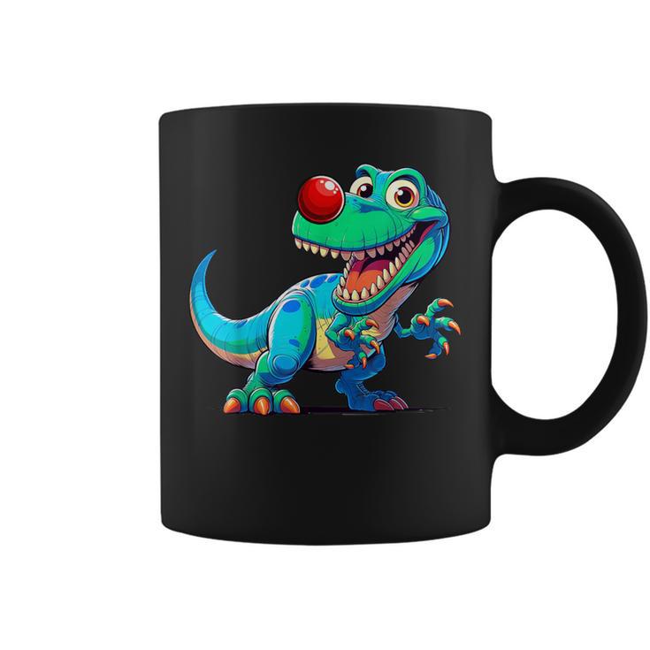 Red Dinosaur Nose Day 2024 T-Rex Coffee Mug - Thegiftio