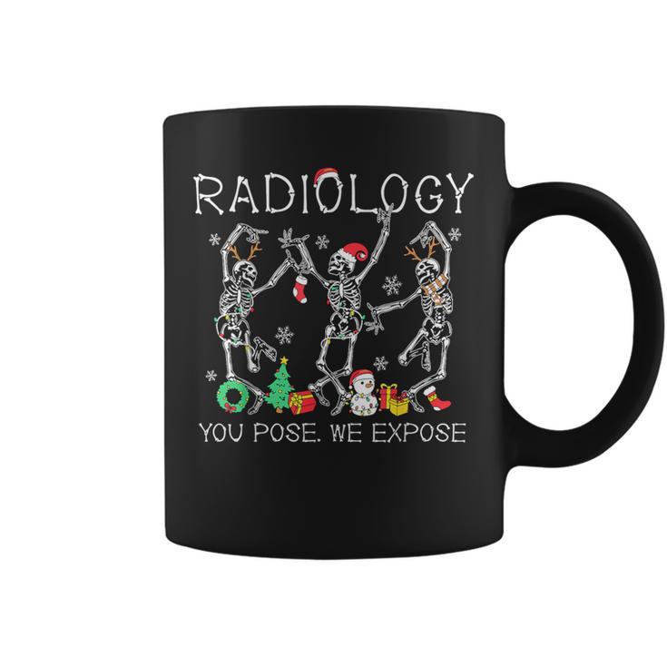 Skeleton Radiology You Pose We Expose Christmas X-Ray Tech Coffee Mug ...