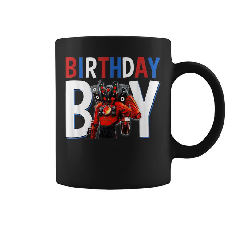 Skibidi Toilet Birthday Boy Speakerman V1 Tvman Coffee Mug - Monsterry