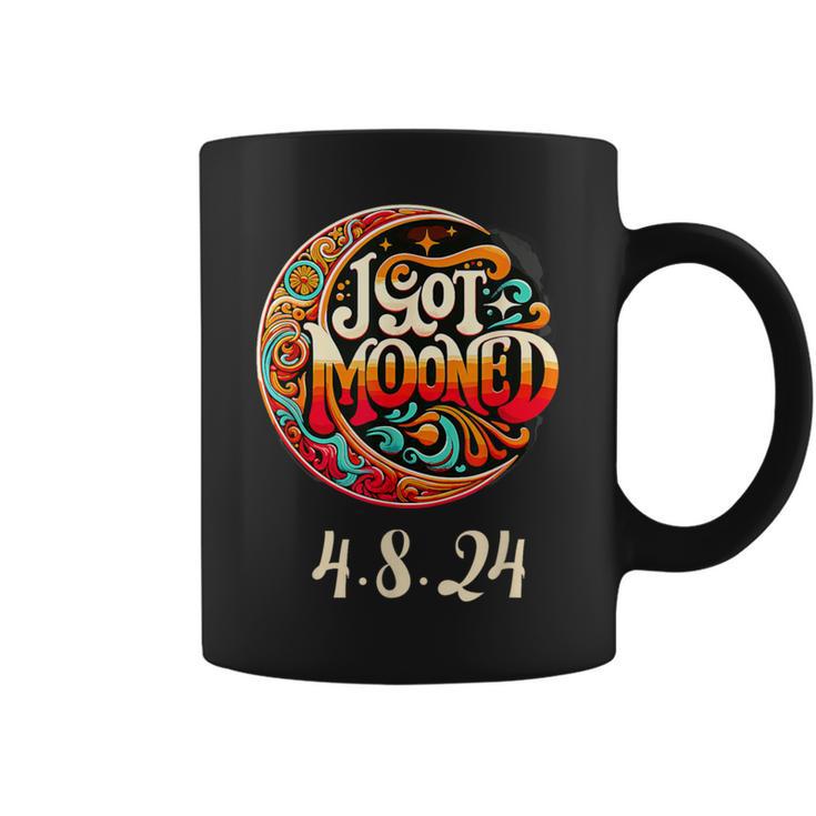 Solar Eclipse 2024 I Got Mooned Total Eclipse Coffee Mug | Mazezy