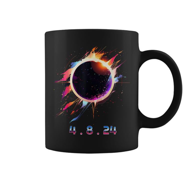Solar Eclipse 4824 Totality Event 2024 Souvenir Graphic Coffee Mug | Mazezy
