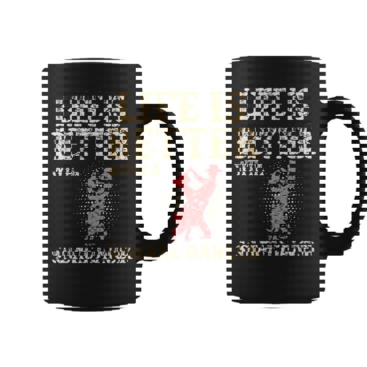 Square Dance Western Dancing Line Dancer Coffee Mug - Monsterry