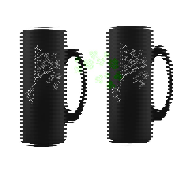 St Patrick's Day Martini Clover Rhinestone Paddy's Day Coffee Mug ...