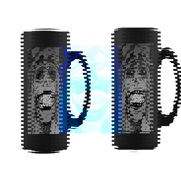 Statue Of God Smiling Menacingly Solo Leveling Coffee Mug - Monsterry