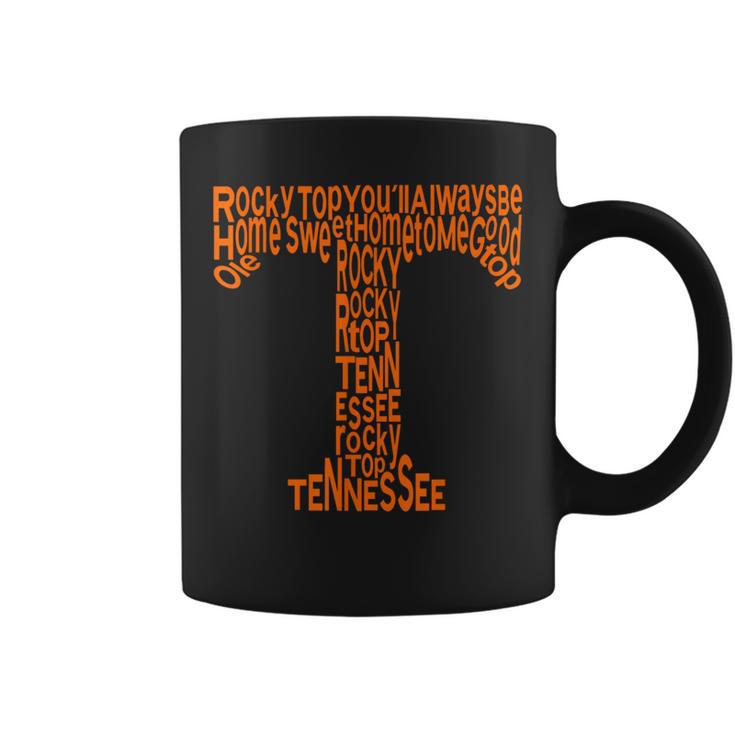Tennessee Orange Blooded Rocky Top Tn Varsity Style Coffee Mug | Mazezy