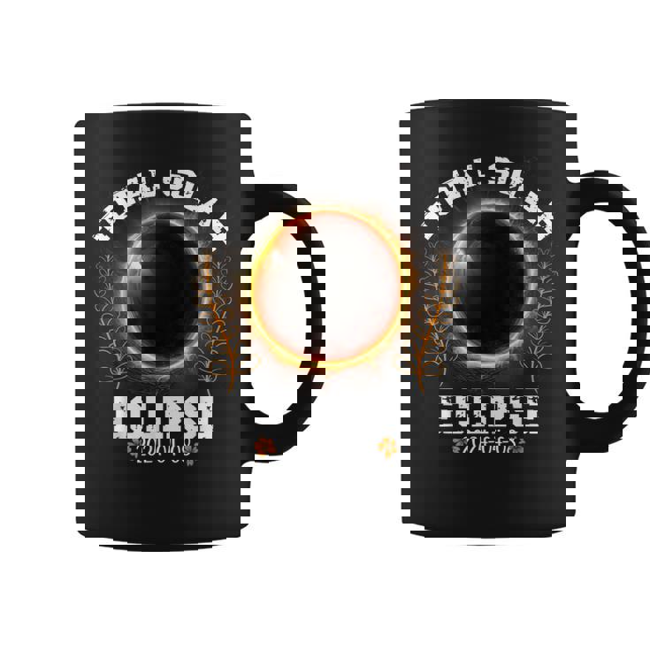 Total Solar Eclipse 2024 Flower Totality Spring 08-04-2024 Coffee Mug - Seseable