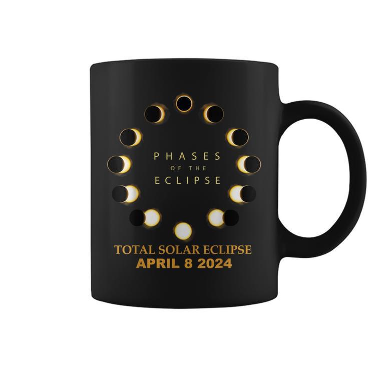 Total Solar Eclipse 2024 Phases April 8Th Coffee Mug | Mazezy