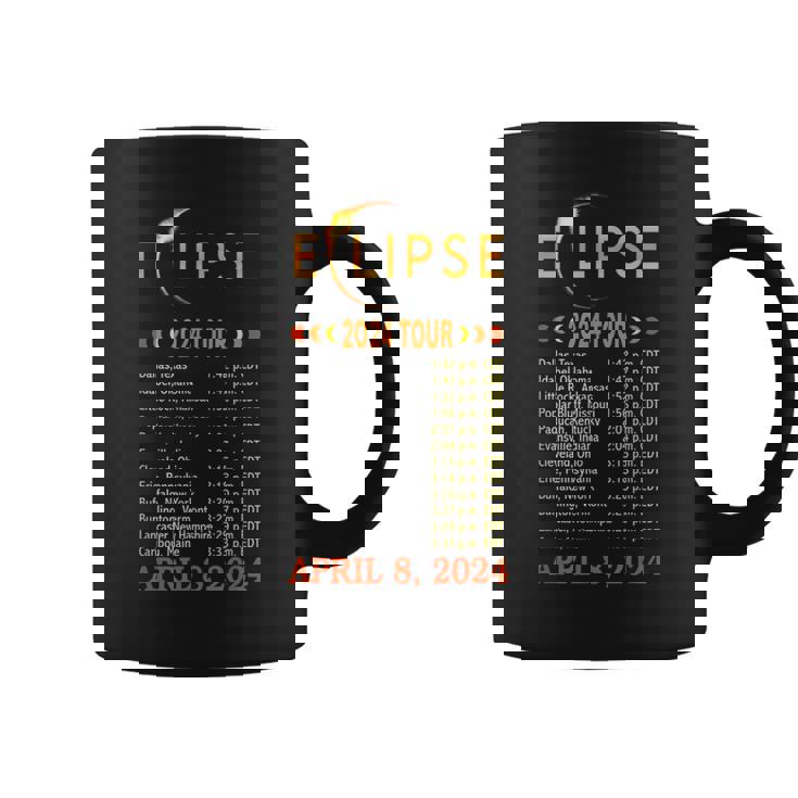 Total Solar Eclipse 2024 Tour Of America 040824 Coffee Mug | Mazezy