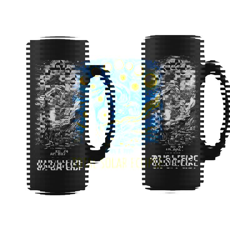 Total Solar Eclipse April 8 2024 Van Gogh Starry Night Coffee Mug ...