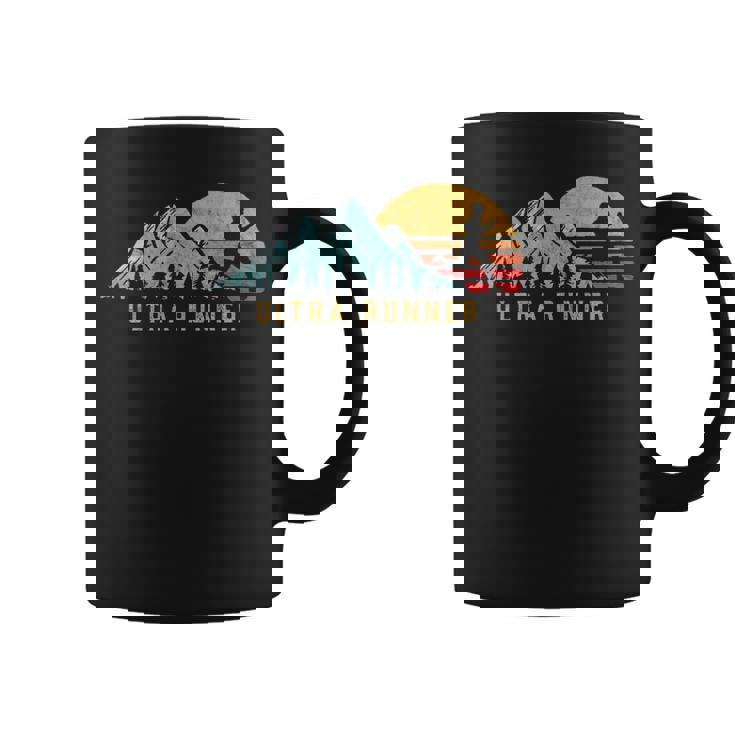 Trail Ultra Runner Retro Vibe Vintage Running Coffee Mug | Mazezy