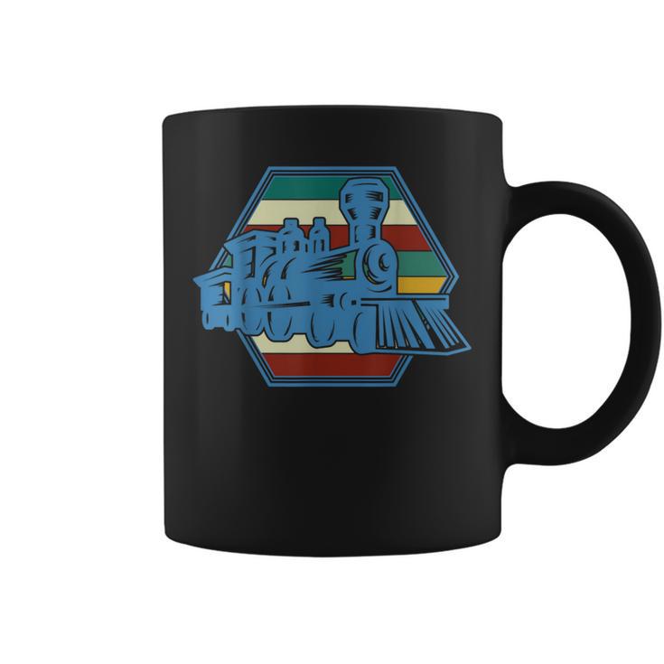 Train Vintage Railfan Locomotive Trainspotter Coffee Mug - Monsterry
