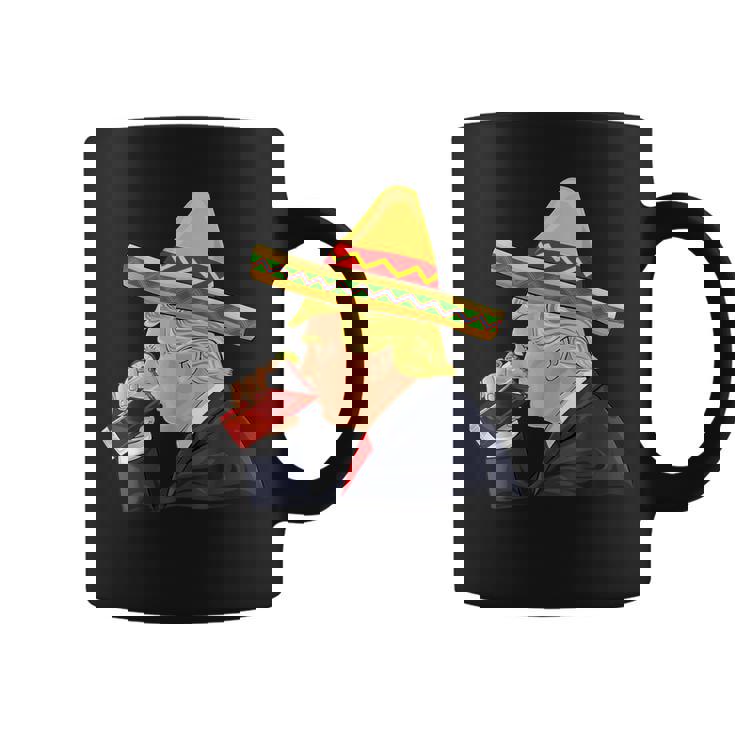 Trump Drinking Michelada Cinco De Mayo Mexican Coffee Mug | Mazezy