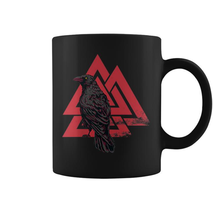 Valhalla Símbolo De La Mitología Nórdicaalknut -Alknut Taza de café ...
