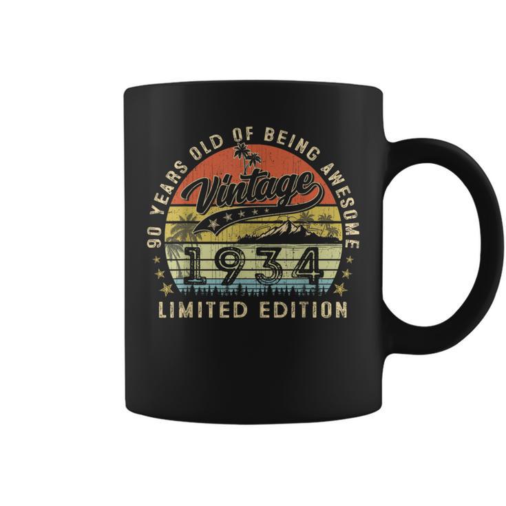 Vintage 1934 Limited Edition 90 Year Old 90Th Birthday Coffee Mug ...