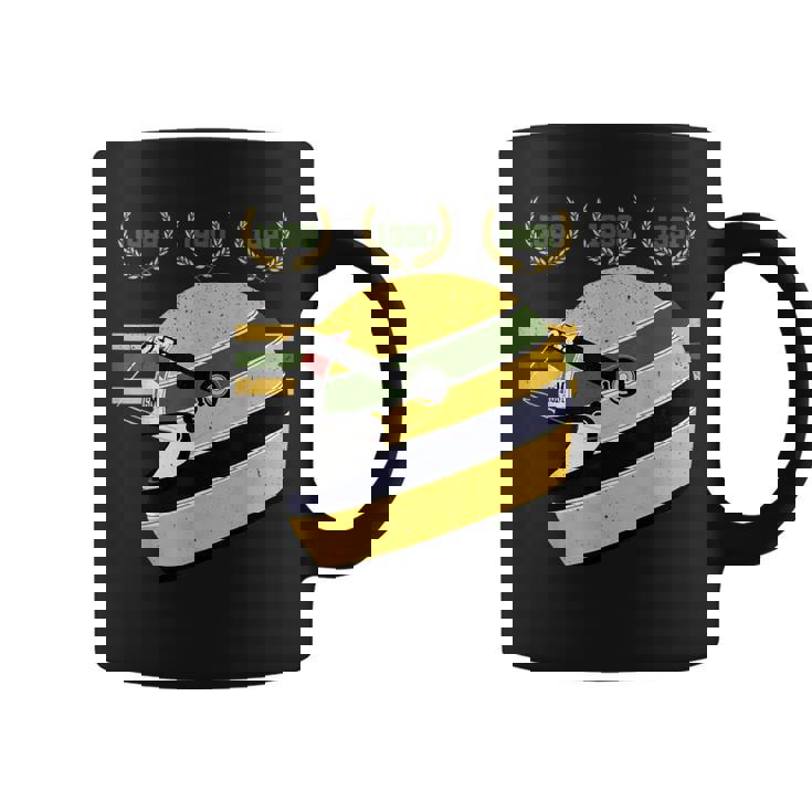 Vintage Helmet World Champion Formula Racing Circuits Sport Coffee Mug ...