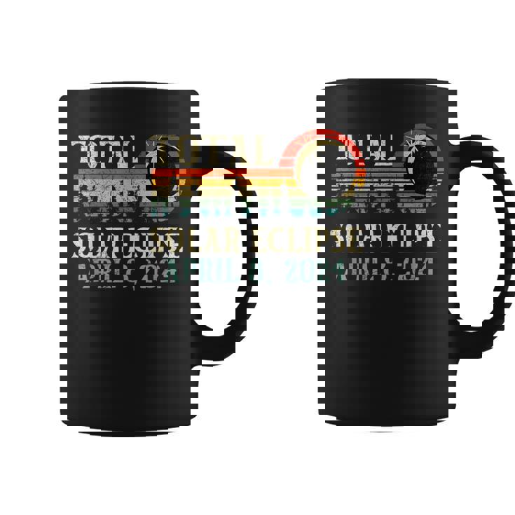 Vintage Solar Eclipse 2024 Totality Forest April 8 2024 Coffee Mug ...