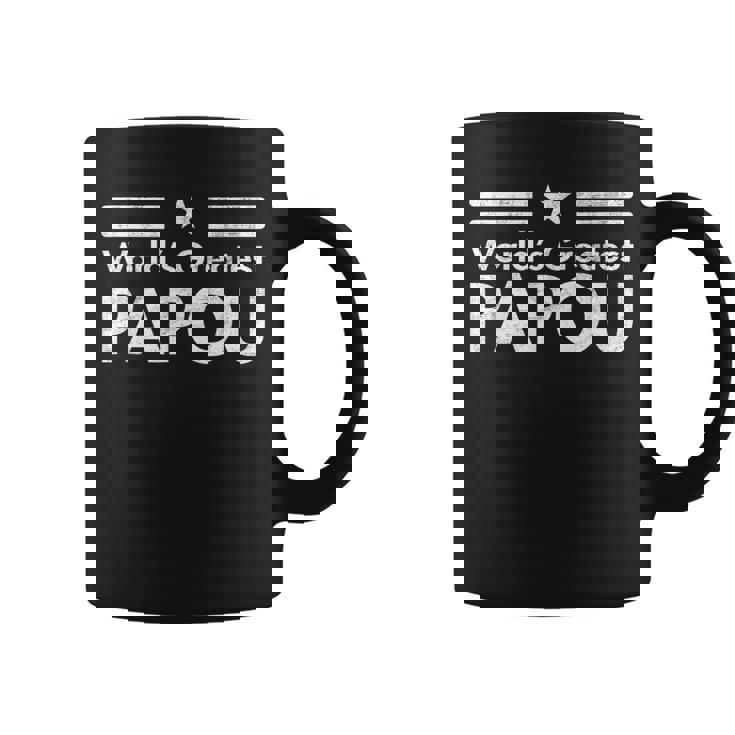 World's Greatest Papou Grandpa Dad Father's Day Coffee Mug | Mazezy